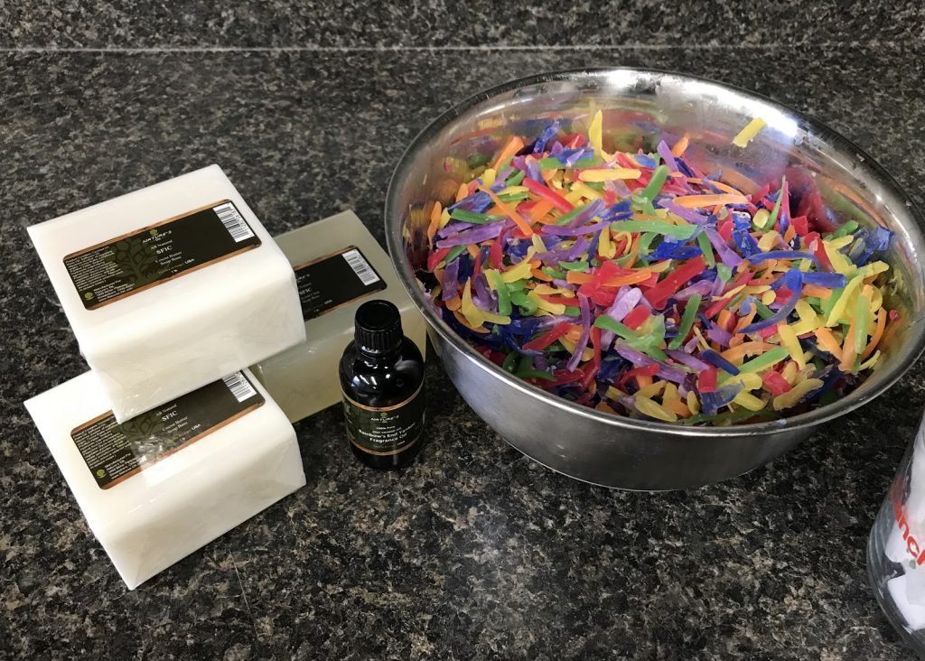 Rainbow Confetti Soap Recipe